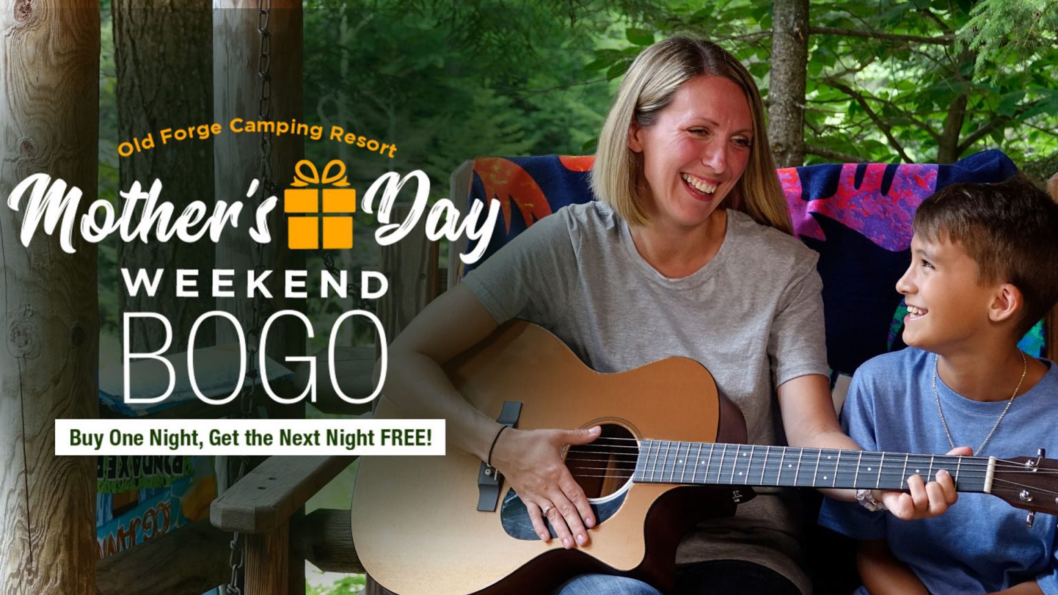 Mother's Day Camping BOGO - Experience Old Forge, NY